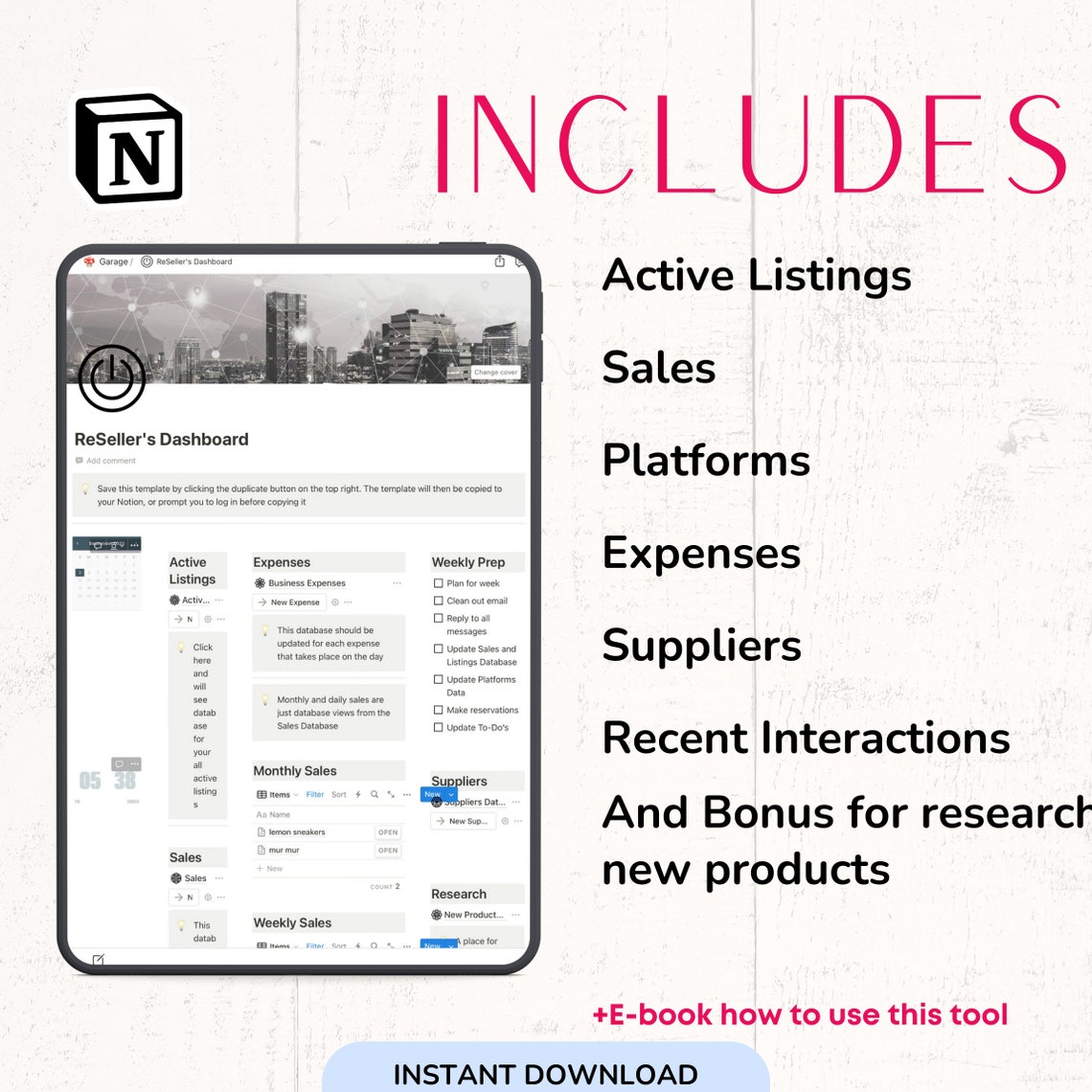 Premium Reseller Spreadsheet Poshmark Reseller Tracker Track Inventory ...