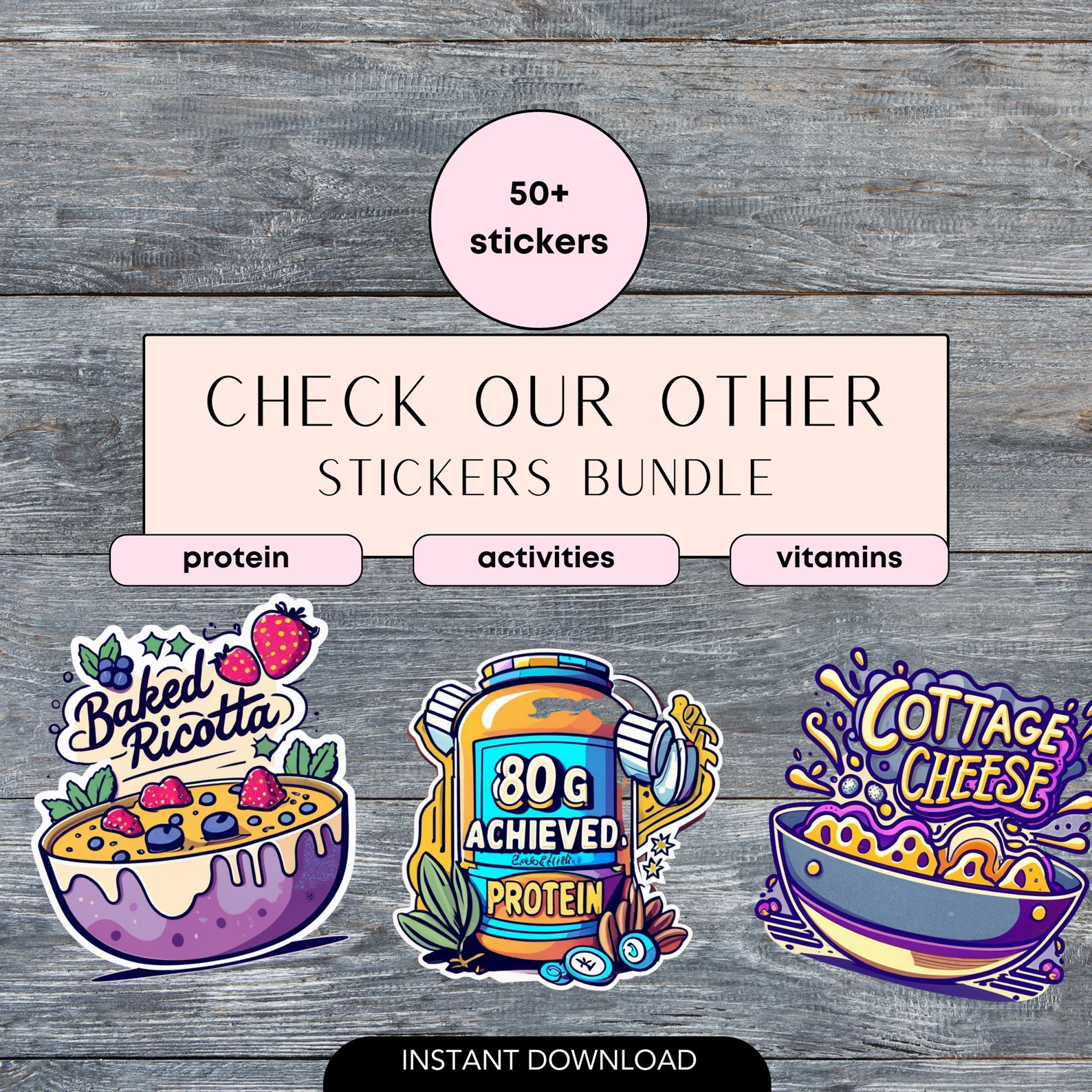 Bariatric Stickers for Goodnotes Bariatric Patient Stickers Water ...