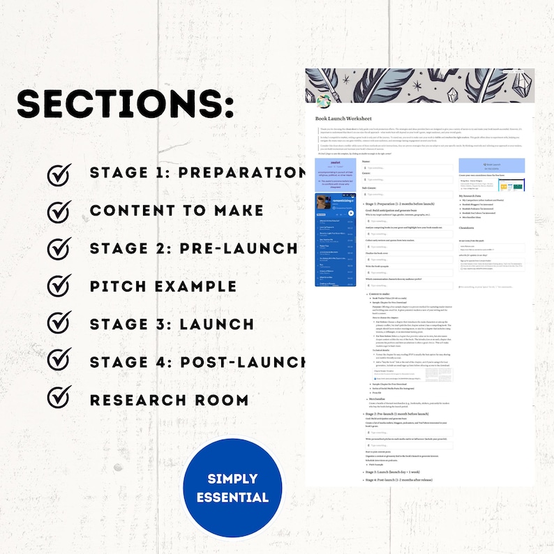 Book Promotion Workbook Notion Template Writer Promote Book Marketing ...
