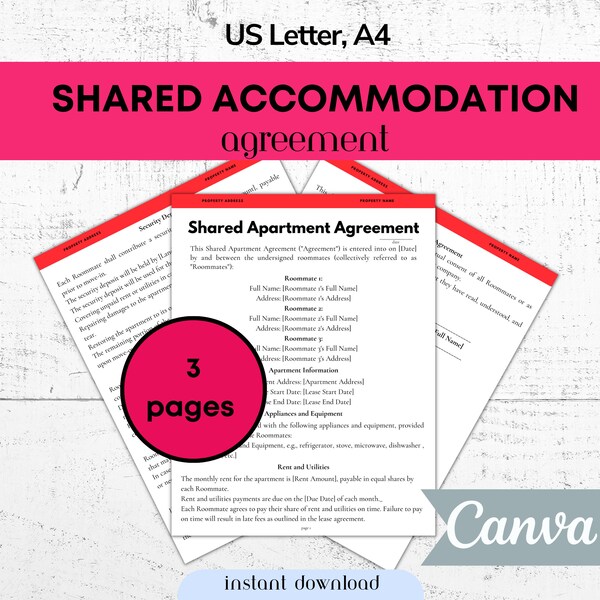 Agreement Template - Etsy