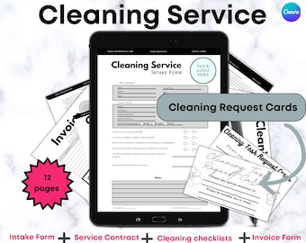 Cleaning Business Document Bundle Editable Cleaning Business Documents ...
