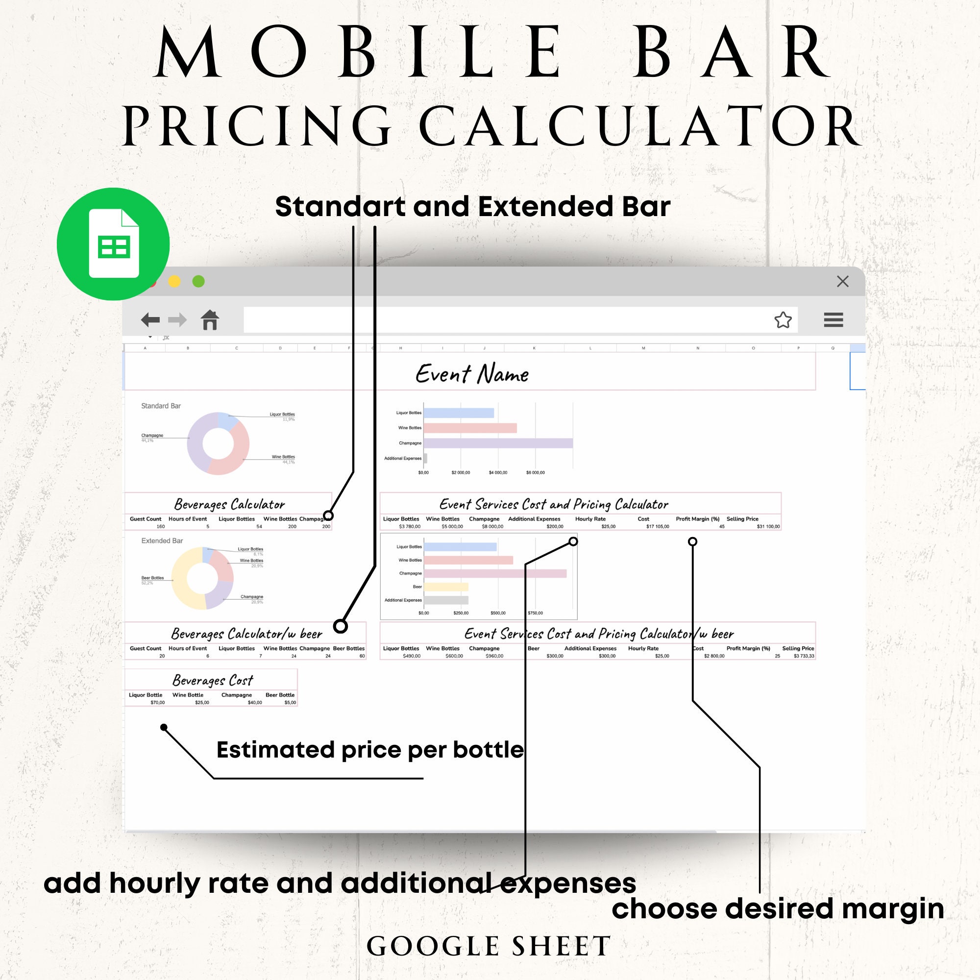 Mobile Bar Launch Kit Mobile Bartender Contract Template Bartender ...