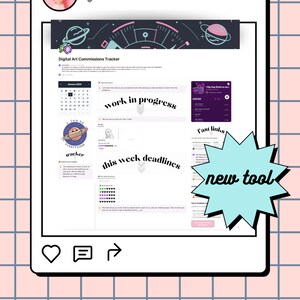 Art Commission Tracker Template Notion Artist Organizer Art Commissions ...