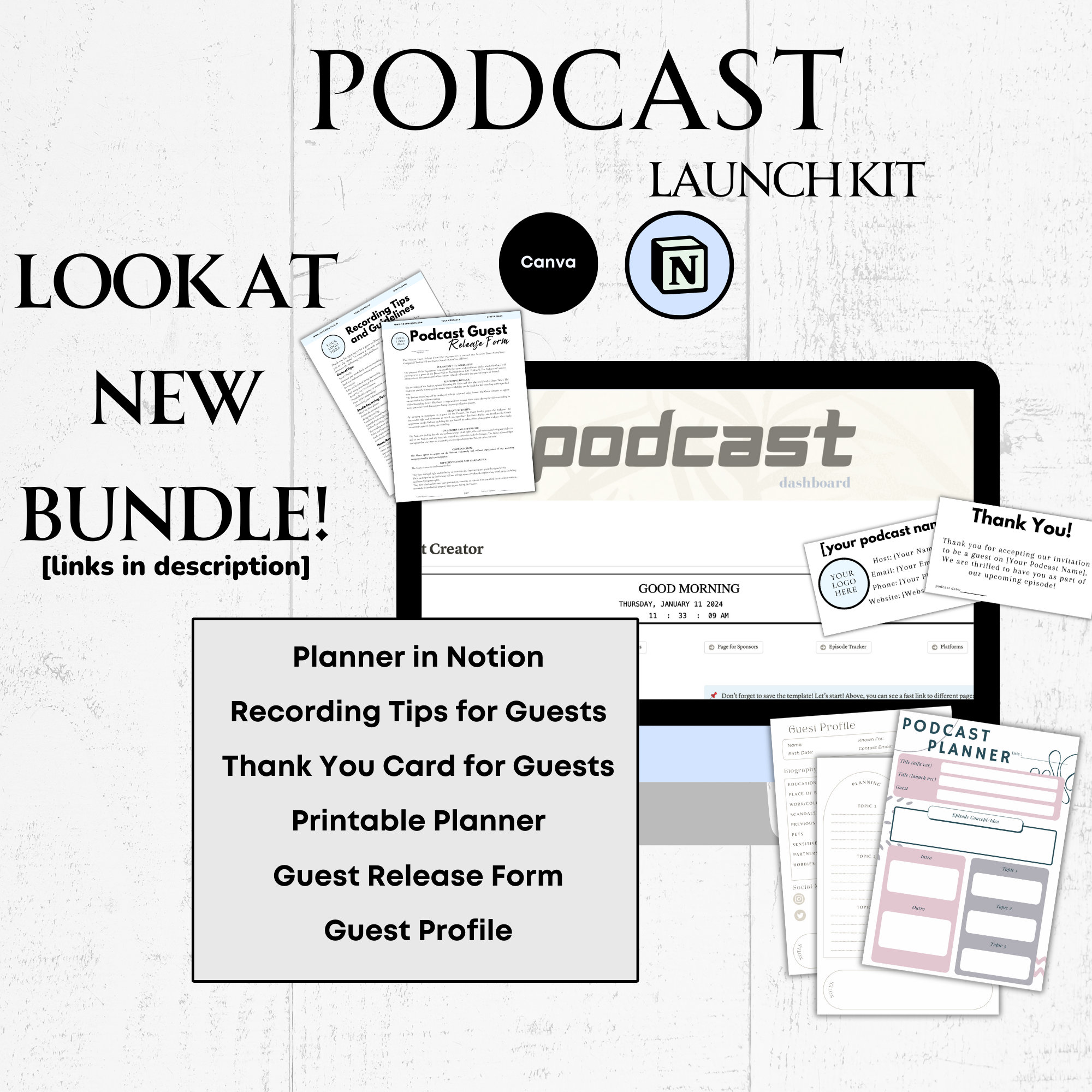 Podcast Agreement Podcast Guest Release Form Podcast Branding Template ...
