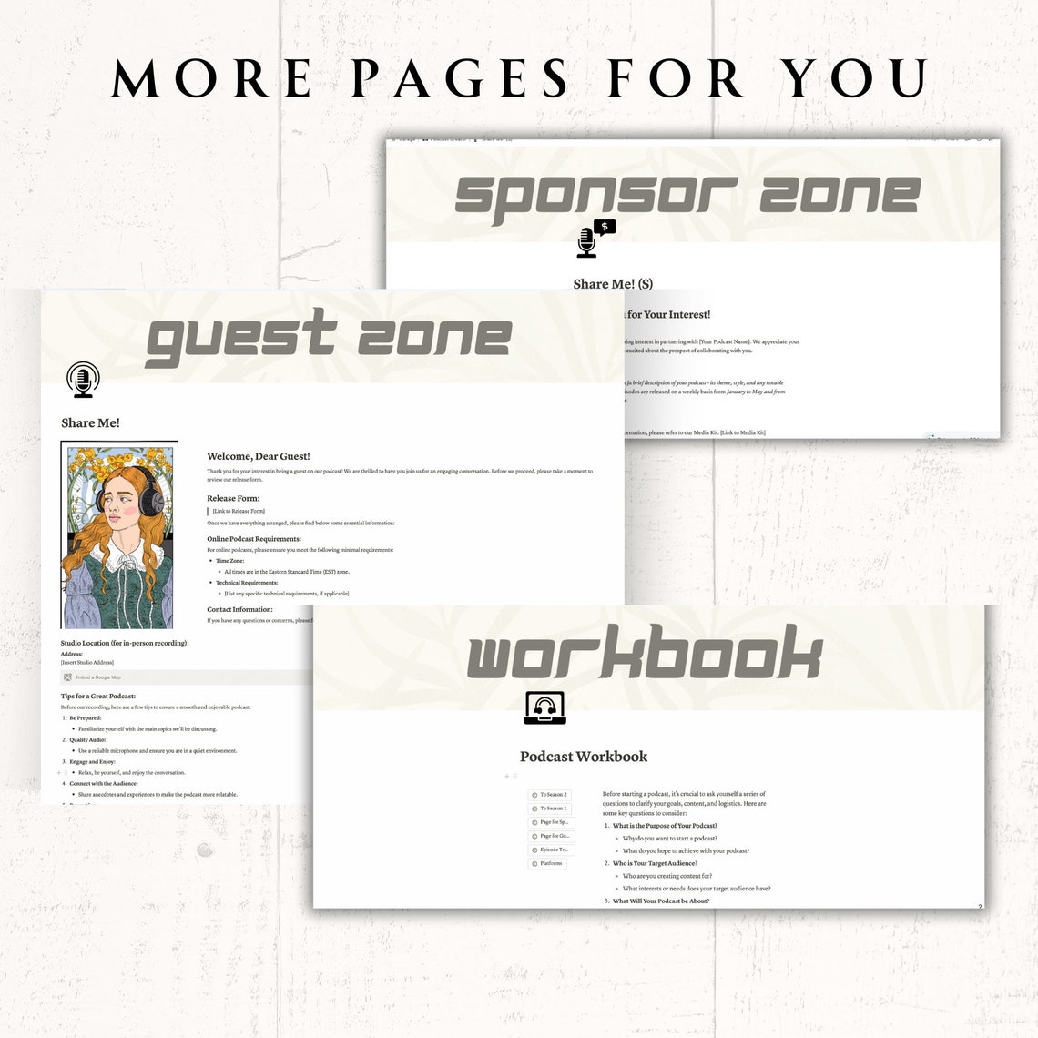 Podcast Planner Podcast Content Planner Spreadsheet in Notion Template ...