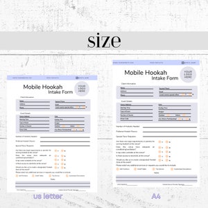 Mobile Hookah Agreement Contract Hookah Event Service Editable Contract ...