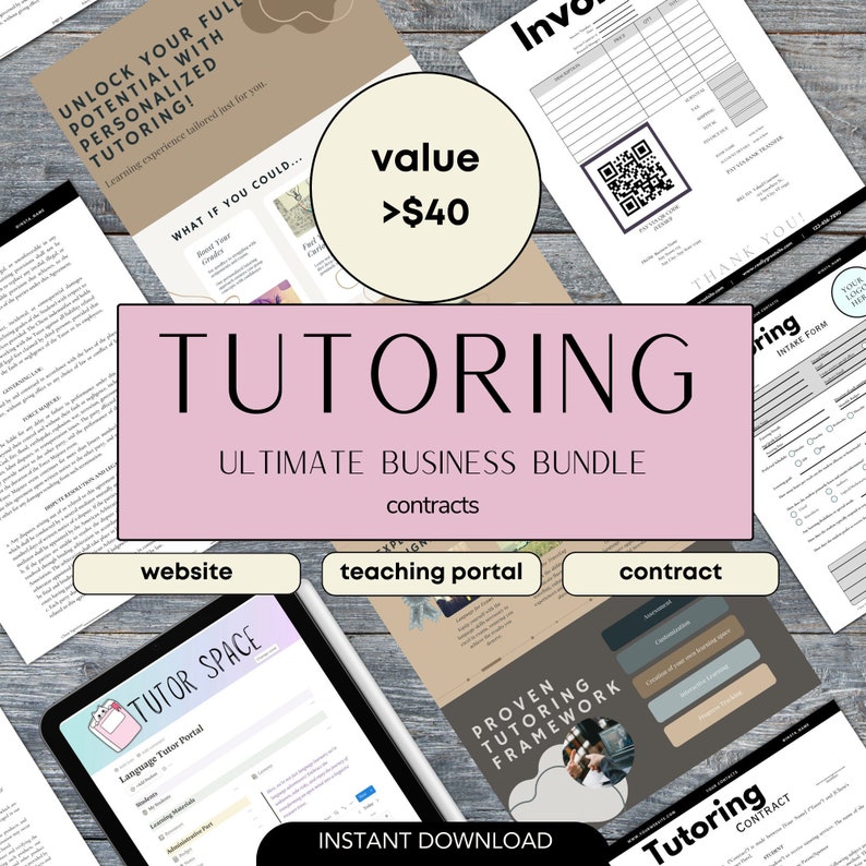 Tutoring Business From Scratch Tutor Contract 2024 Online Tutor ...