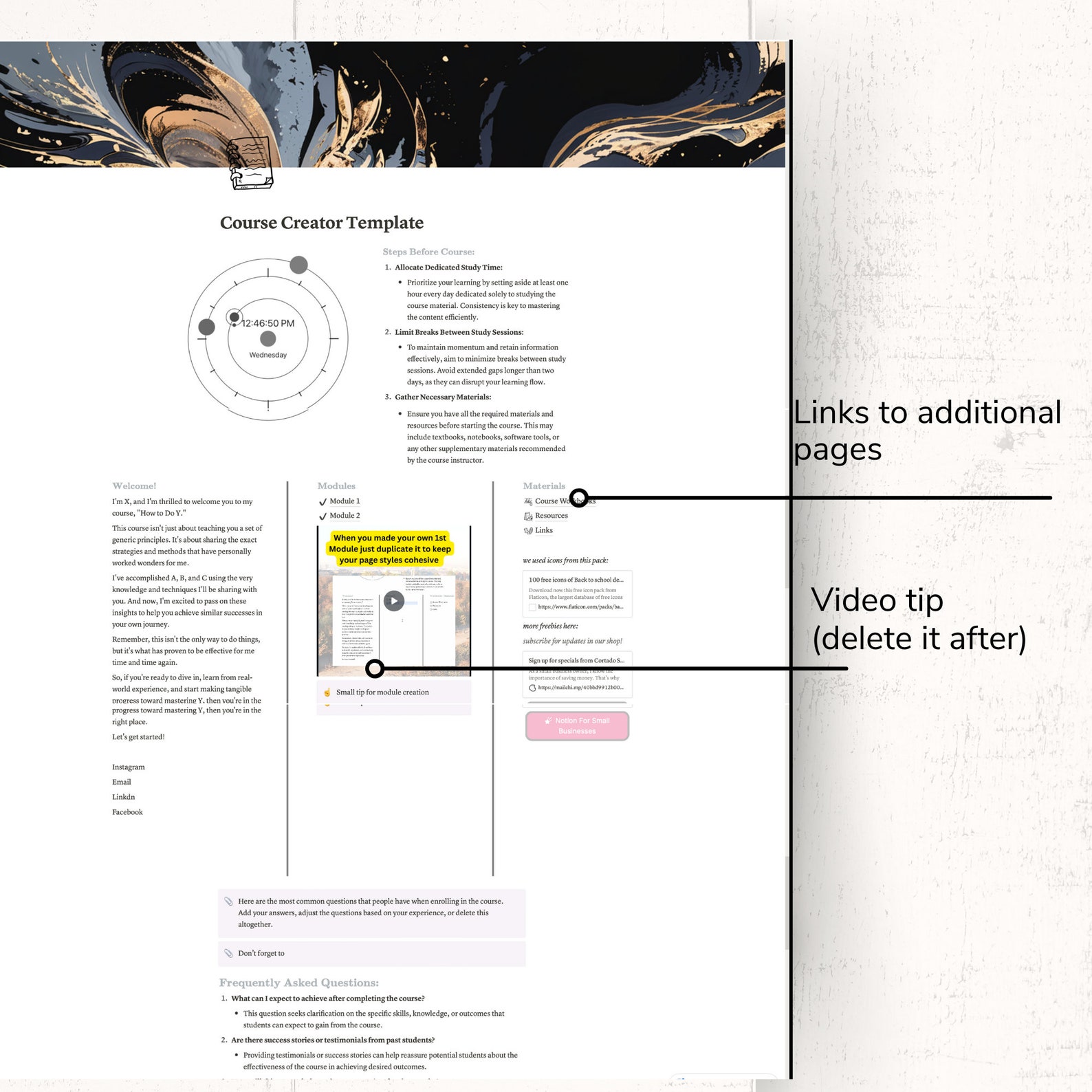Notion for Digital Course Hosting Digital Product Creators Notion ...