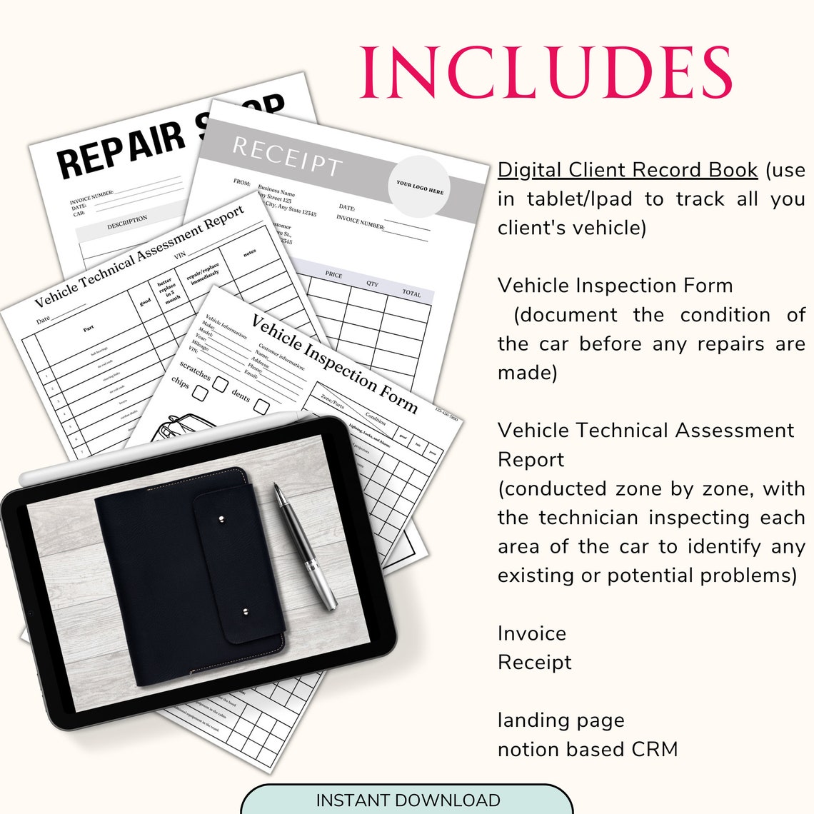 Ultimate Startup Vehicle Repair Shop Bundle Car Repair Business Startup ...