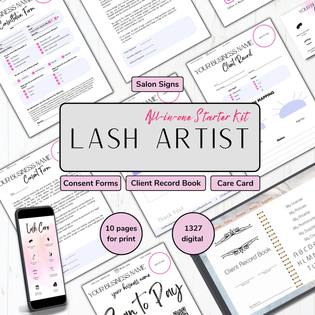 Eyelash Extension Forms Lash Consent Form Lash Extension Consent Form ...