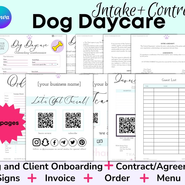 Pet Boarding Intake Form - Etsy