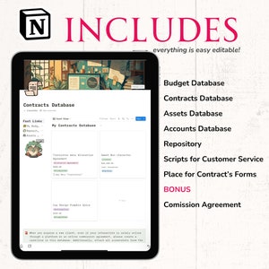 Artwork Organizer Artist Copyright and License Management Notion ...