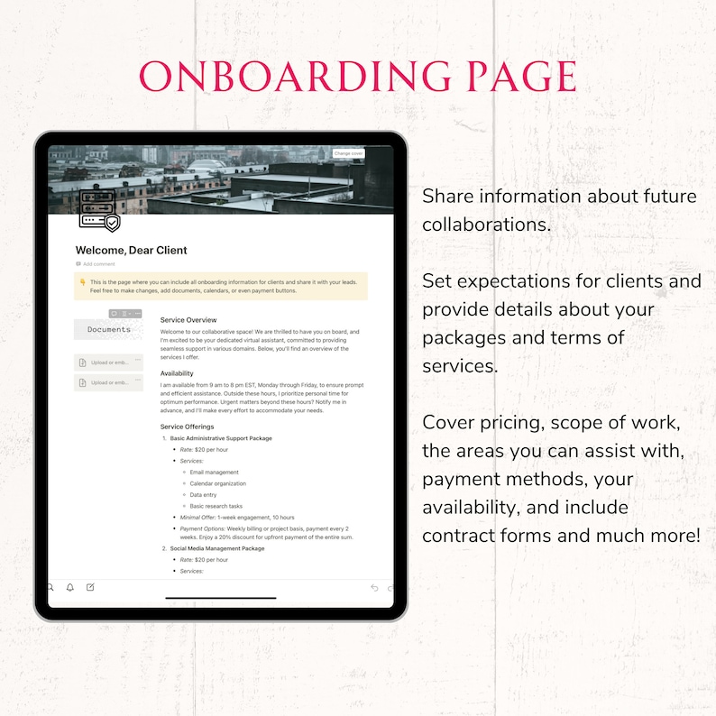 Virtual Assistant Notion Client Portal Executive Virtual Assistant Toolkit Virtual Assistant ...