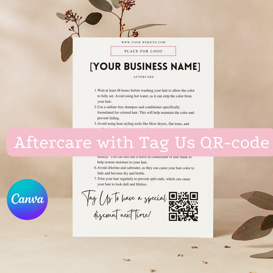 Hair Color Service Waiver Hairstylist Consultation Form Color ...
