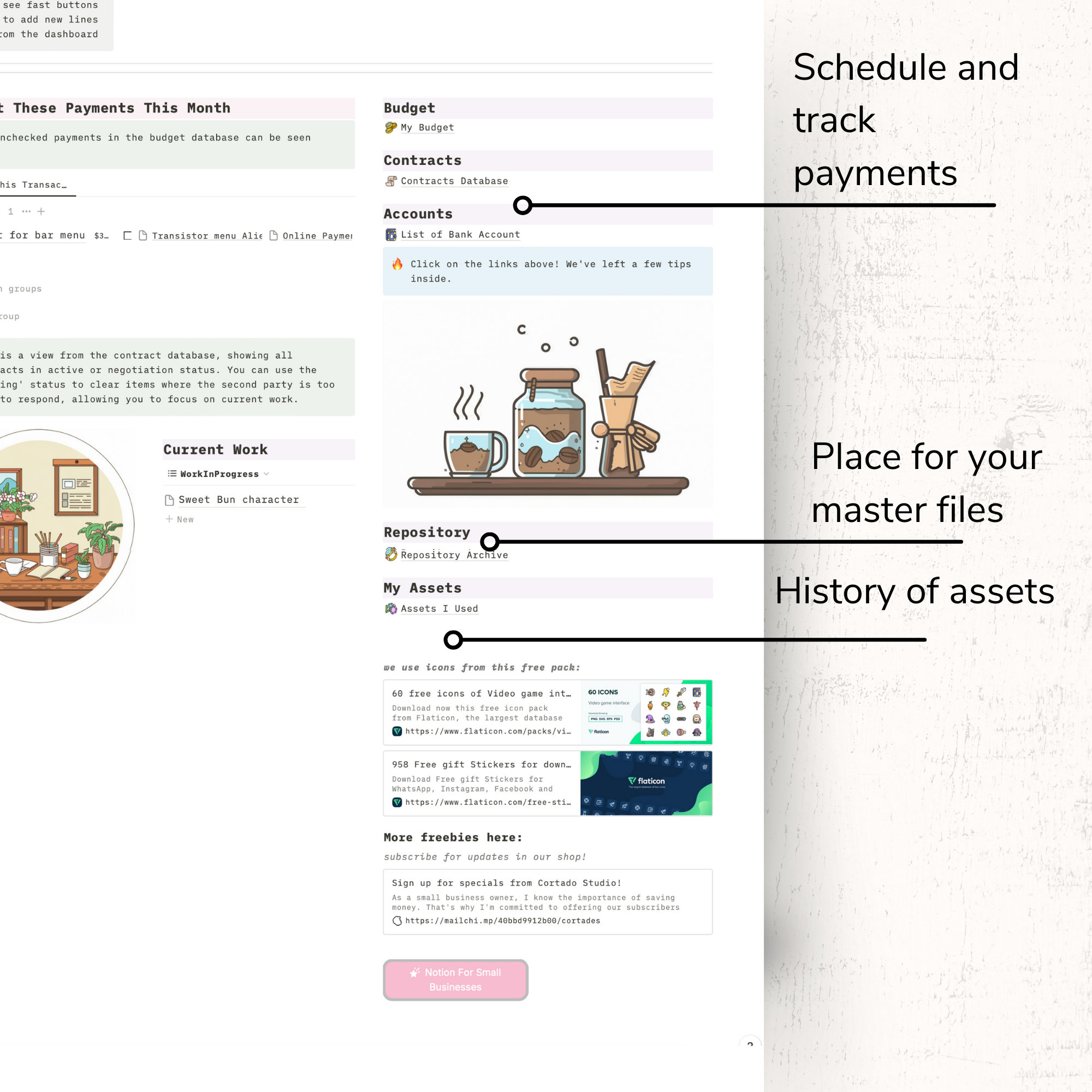 Artwork Organizer Artist Copyright and License Management Notion ...