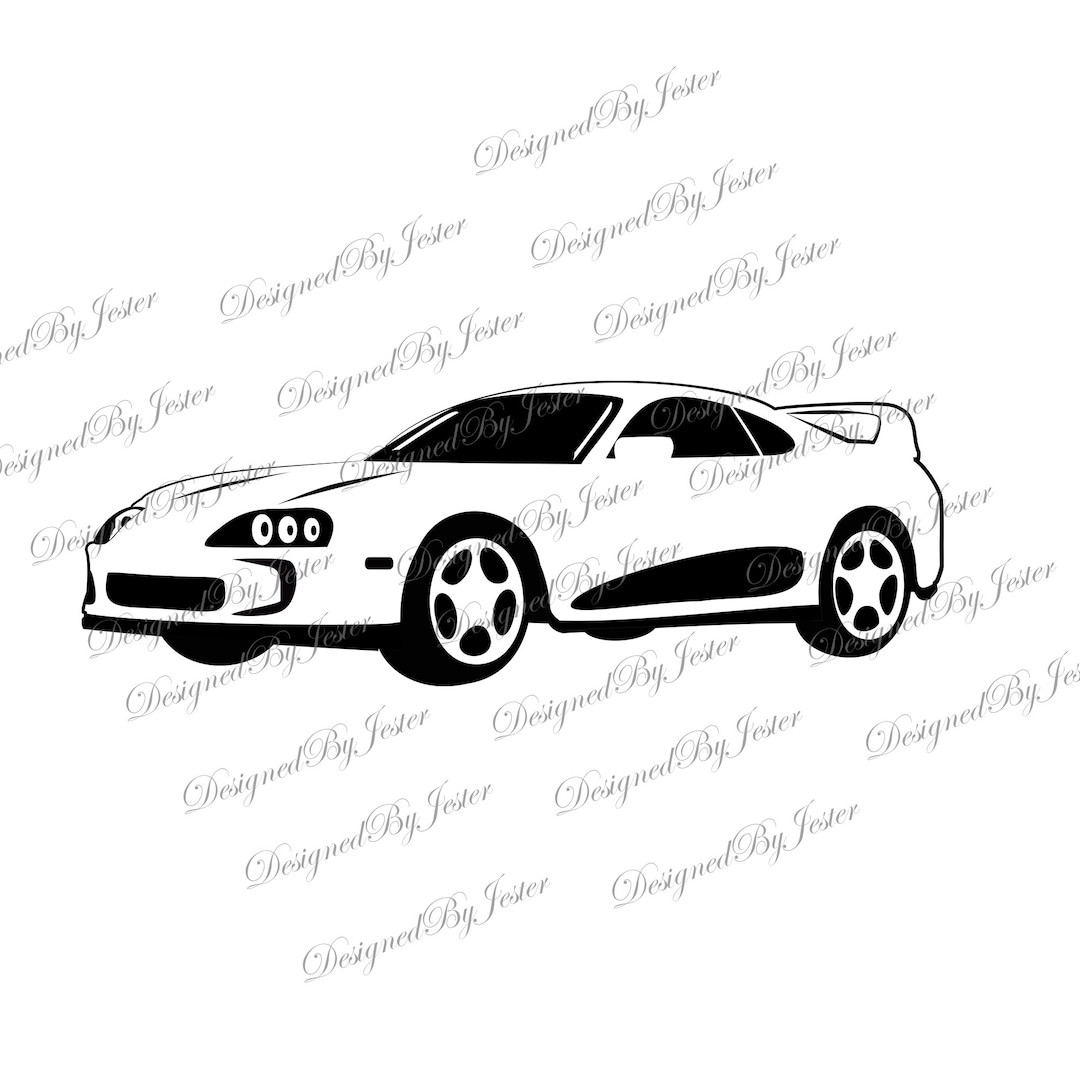 JDM Supra MK4 | Small Scale Version!! | Clipart Cricut Design SVG. Png ...