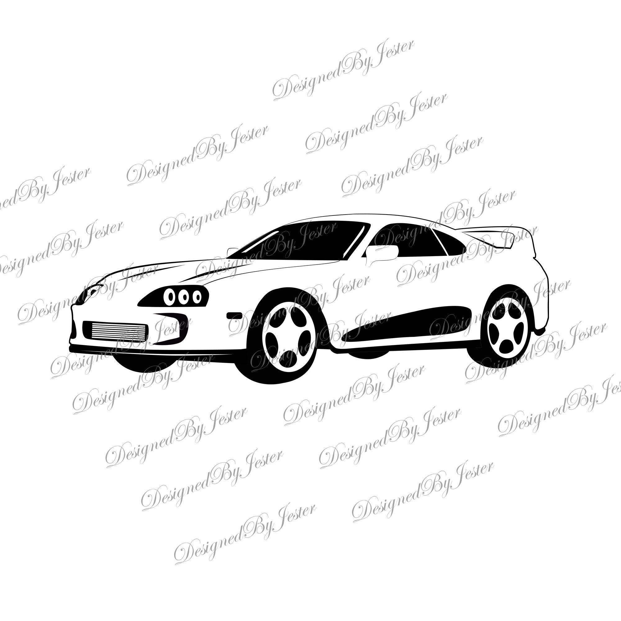 JDM Supra MK4 Clipart Cricut Design SVG. Png, Pdf, and AI File for ...