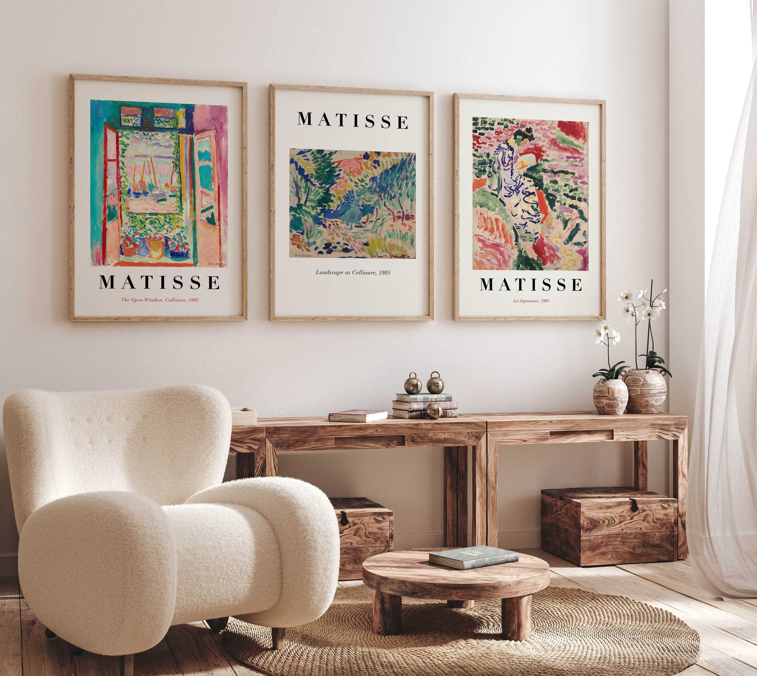 Henri Matisse Printable Wall Art Set Vintage Poster Set of 3 Abstract ...