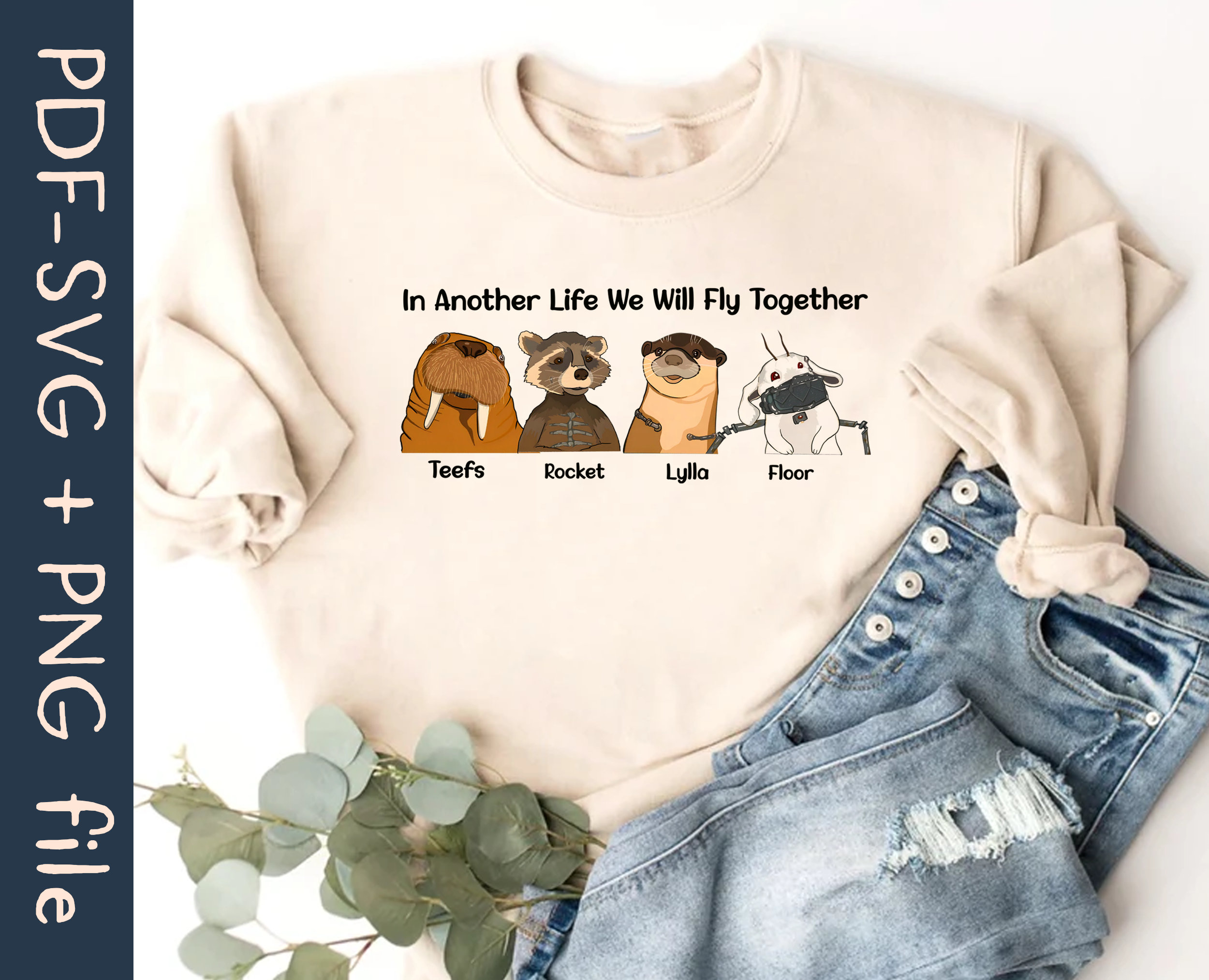 Lylla Rocket Floor Teefs SVG PNG File, GOTG Svg, Guardian Svg, in ...