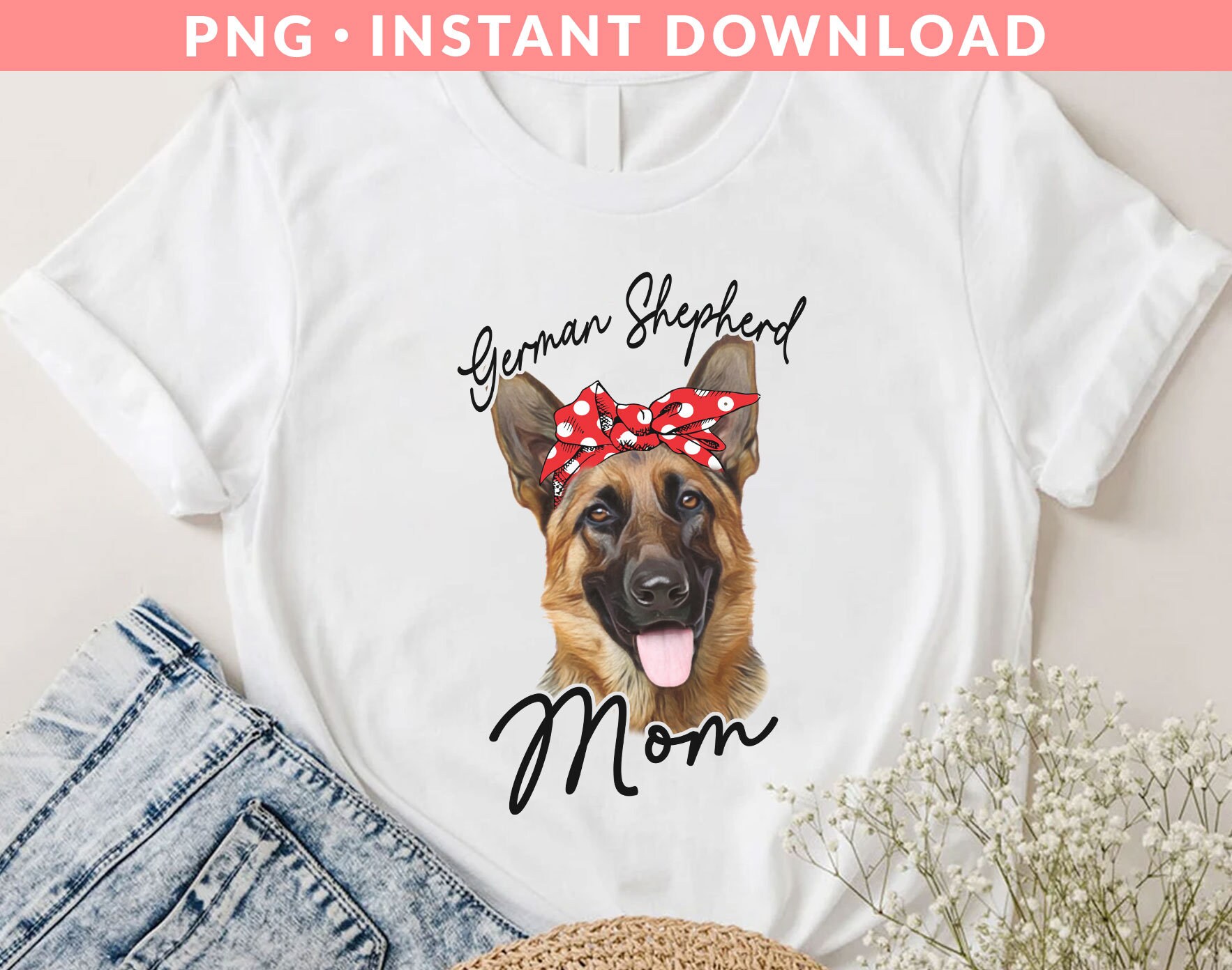 German Shepherd Mom PNG File, German Shepherd Mama Png, Dog Mom Png ...