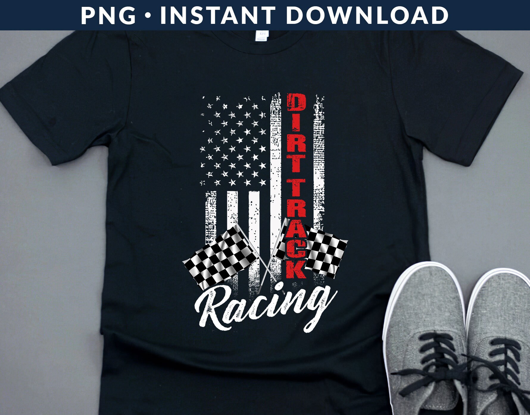 Dirt Track Racing Flag PNG File Racing 4th of July Png - Etsy