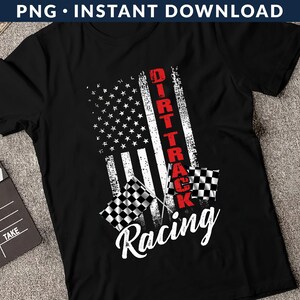 Dirt Track Racing Flag PNG File, Racing 4th of July Png, Patriotic ...