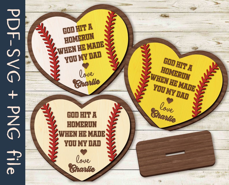 Personalized Baseball Sign SVG God Hit A Homerun When He Made - Etsy