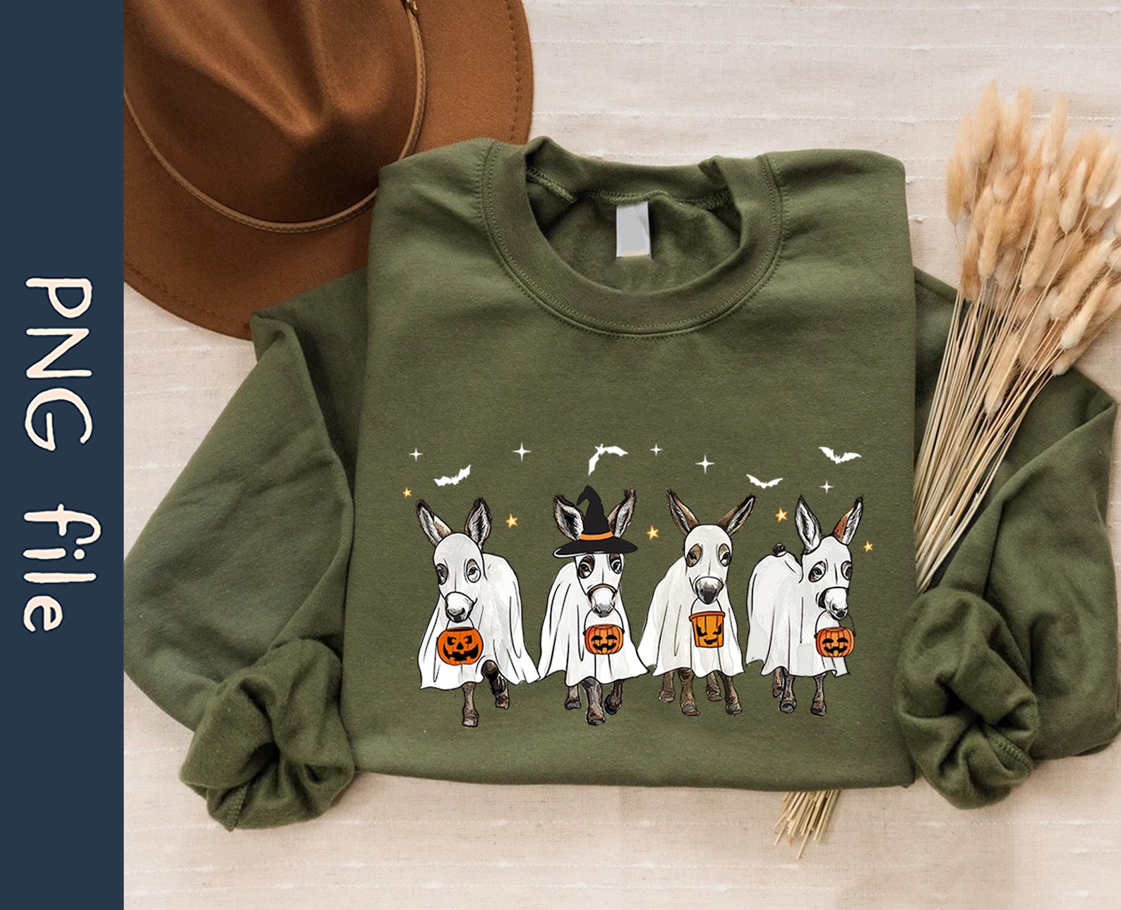 Ghost Donkey PNG, Halloween Donkey Png, Donkey Lover Png, Farm Animal ...