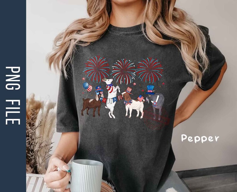 Goat 4th July PNG, Funny Goat Png, Fourth of July Png, Independence Png ...