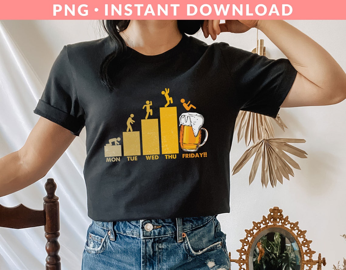 Mon Tue Wed Thu Friday Beer PNG File, Funny Beer Png, Beer Lover Png ...