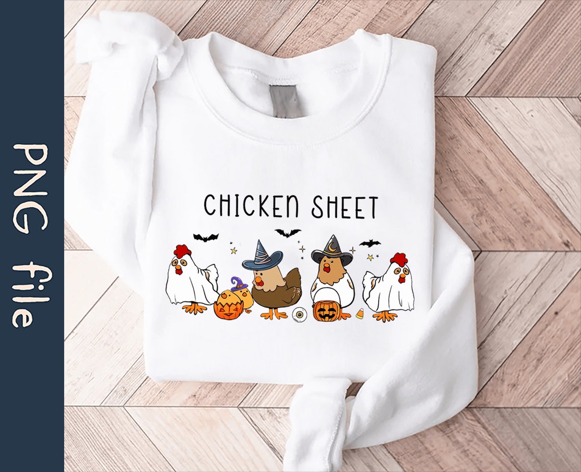 Chicken Sheet PNG, Ghost Chickens Png, Halloween Chickens Png, Fall Png ...