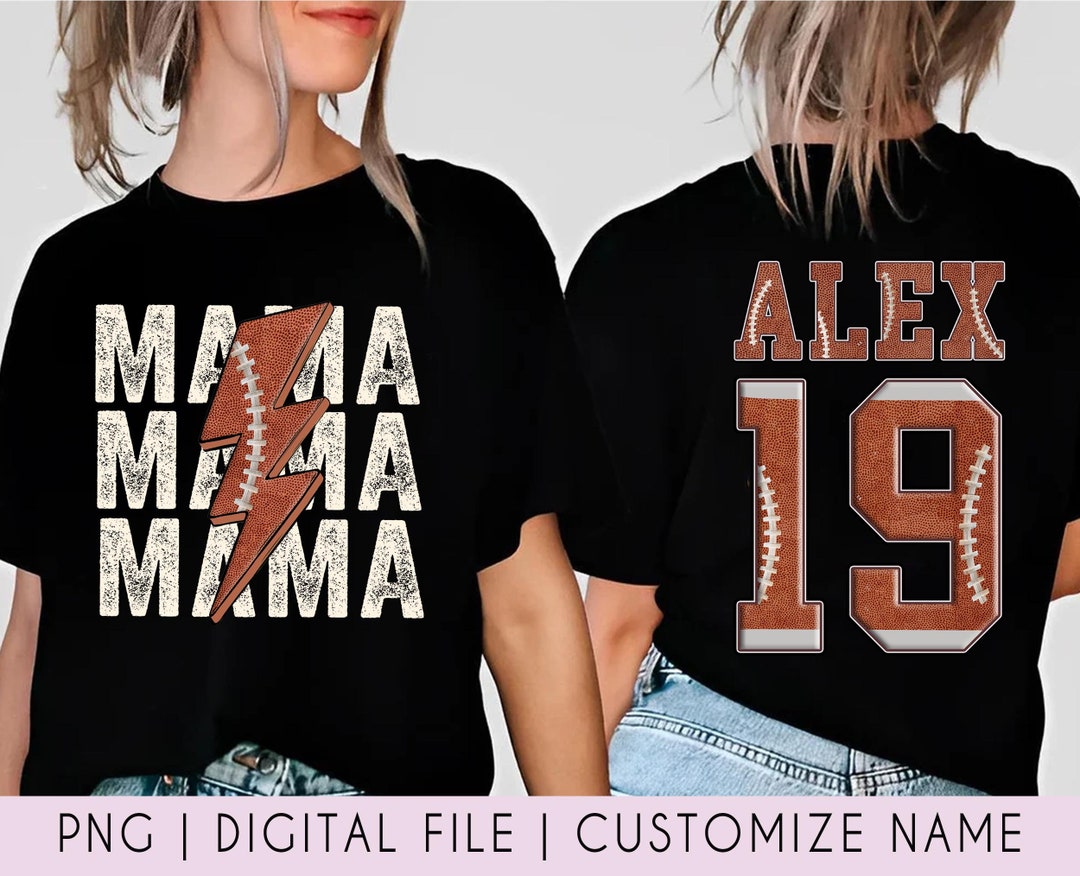 Personalized Football Mama PNG, Custom Game Day Football Mom Png ...