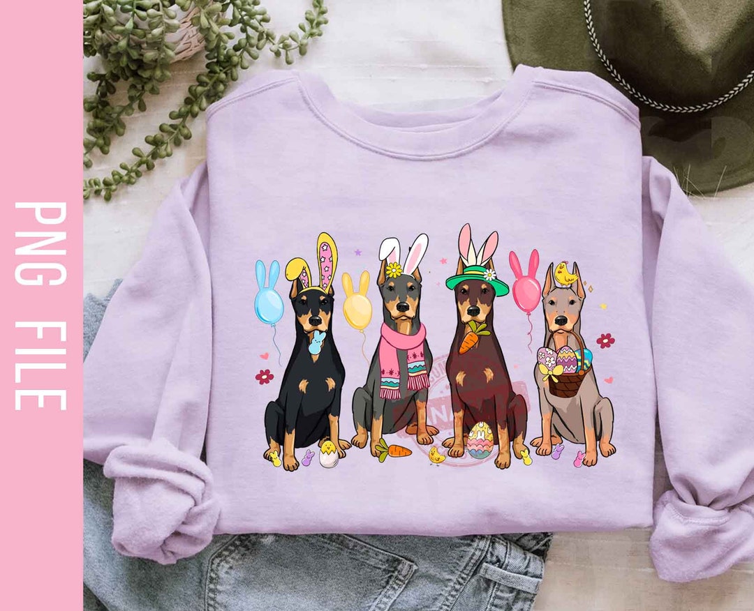Doberman Easter PNG, Dog Lover Png, Easter Png, Doberman Png, Dog Mom ...