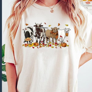 Funny Fall Cows PNG, Thanksgiving Cows Png, Fall Png, Cow Lover Png ...