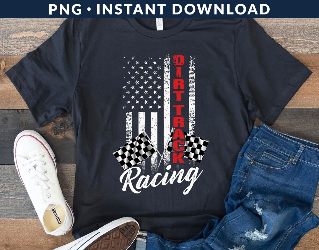 Dirt Track Racing Flag PNG File, Racing 4th of July Png, Patriotic ...