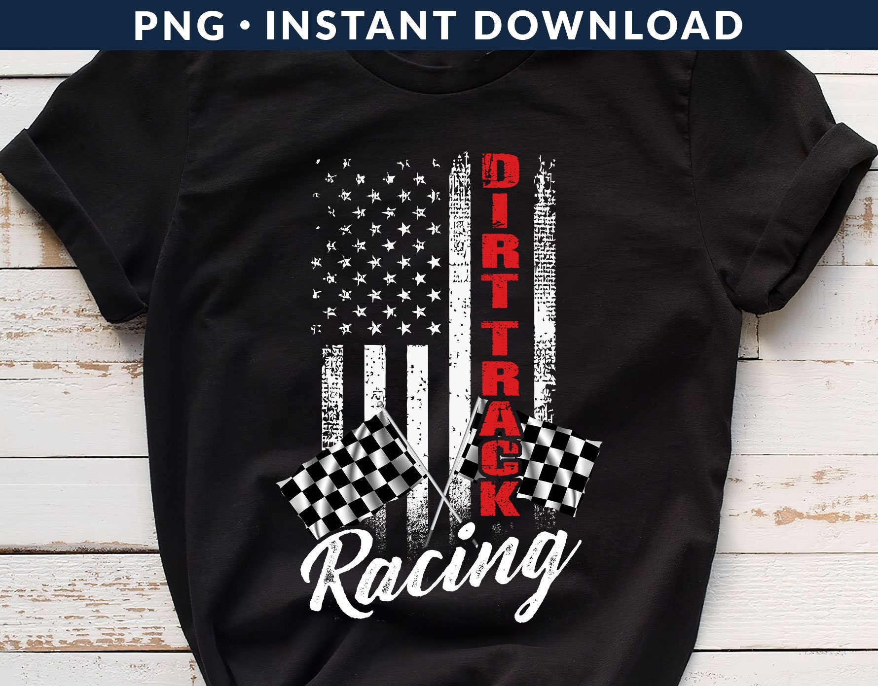 Dirt Track Racing Flag PNG File Racing 4th of July Png - Etsy