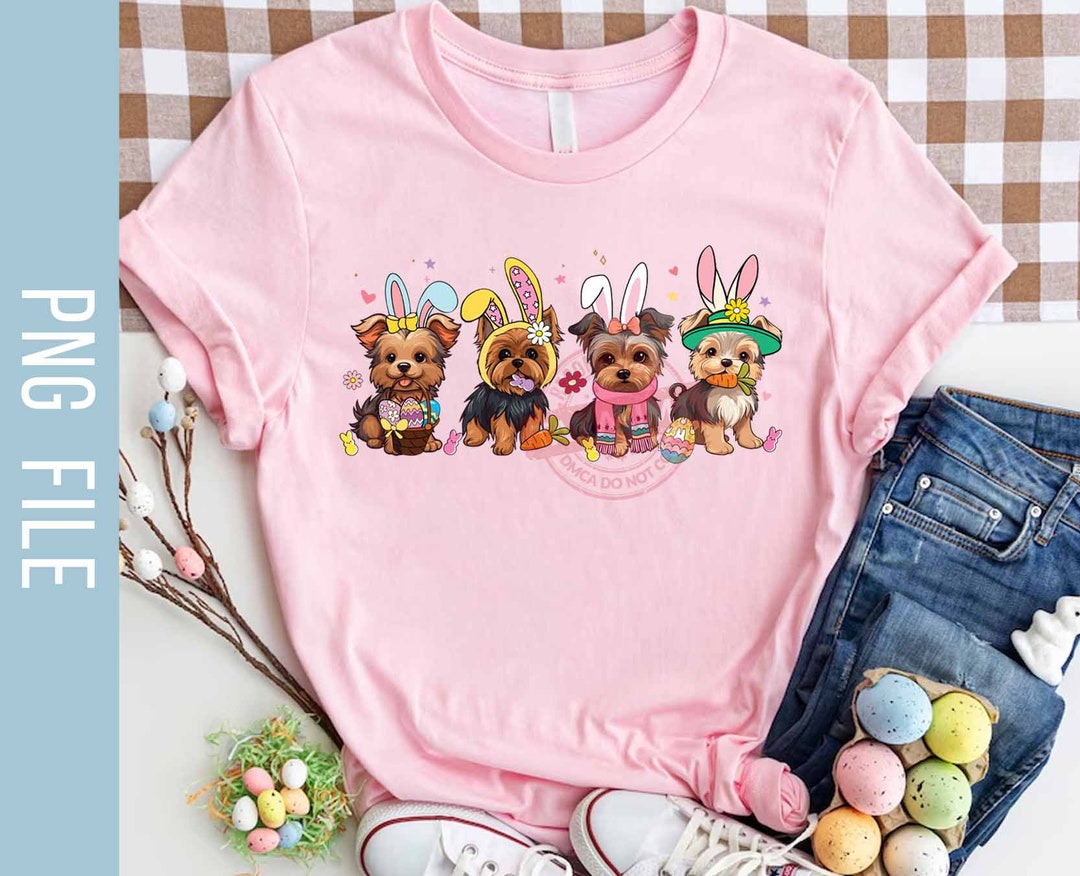 Yorkie Easter PNG, Dog Lover Png, Yorkshire Png, Easter Day Png, Easter ...