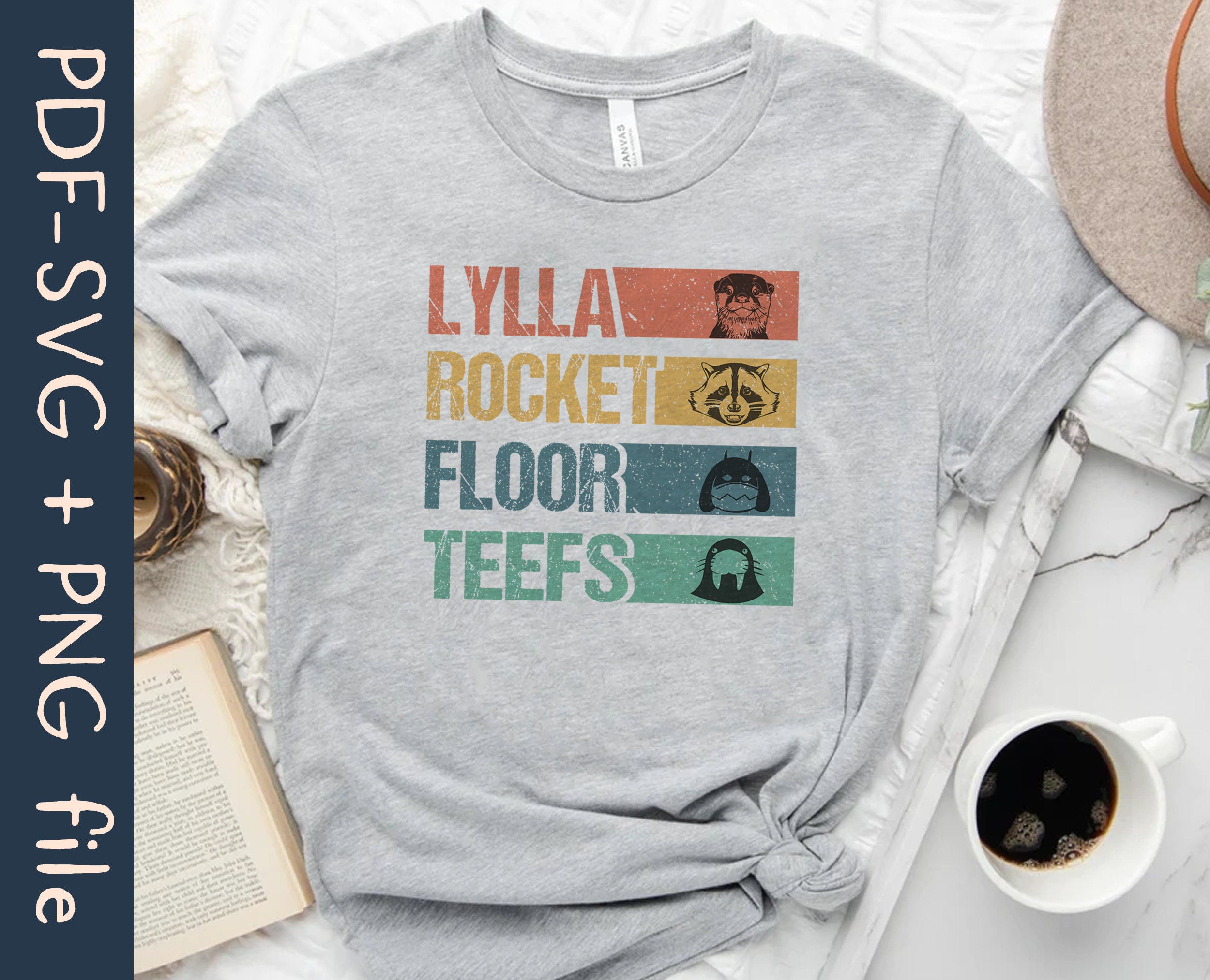 Retro Lylla Rocket Floor Teefs SVG PNG File Retro GOTG Shirt - Etsy ...