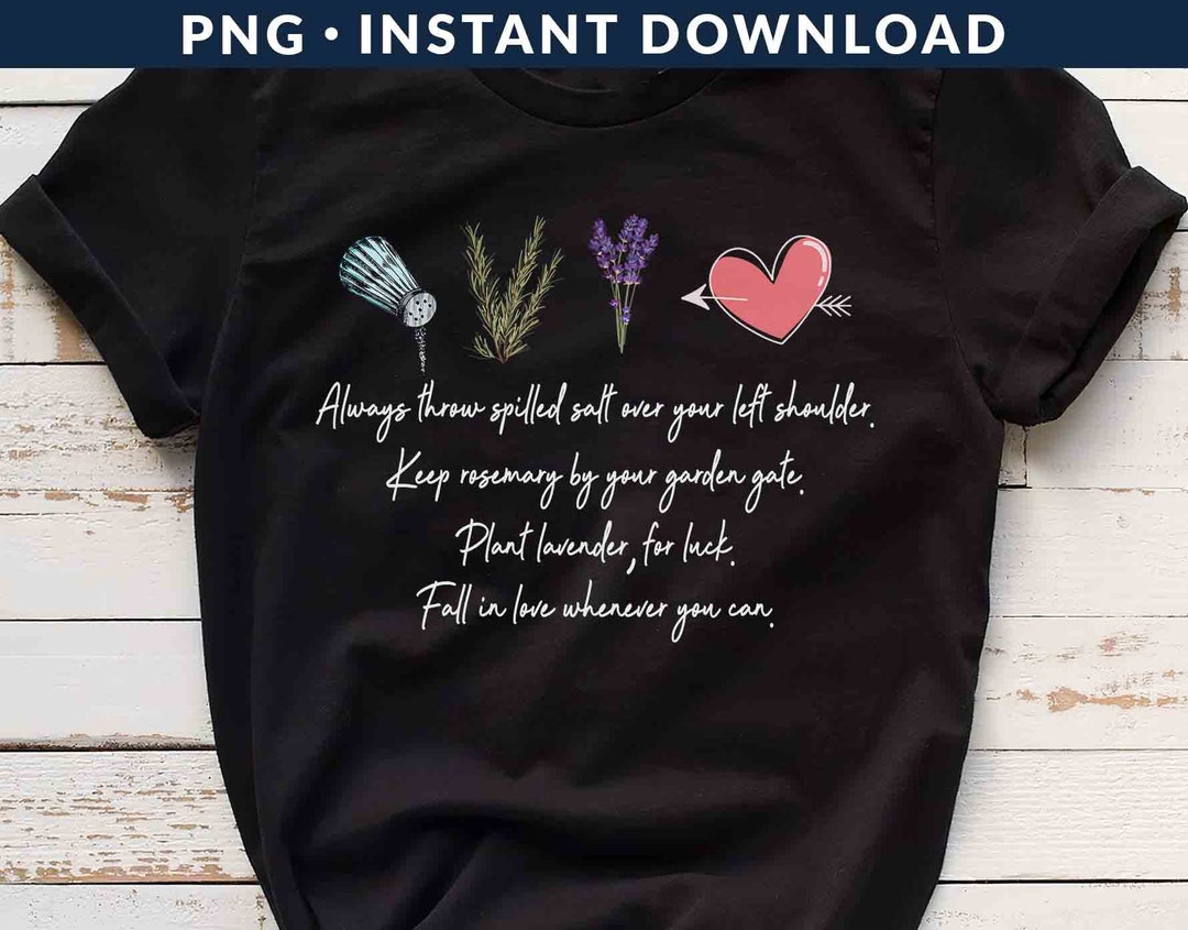 Practical Magic PNG File, Halloween Png, Witch Png, Salt Rosemary ...