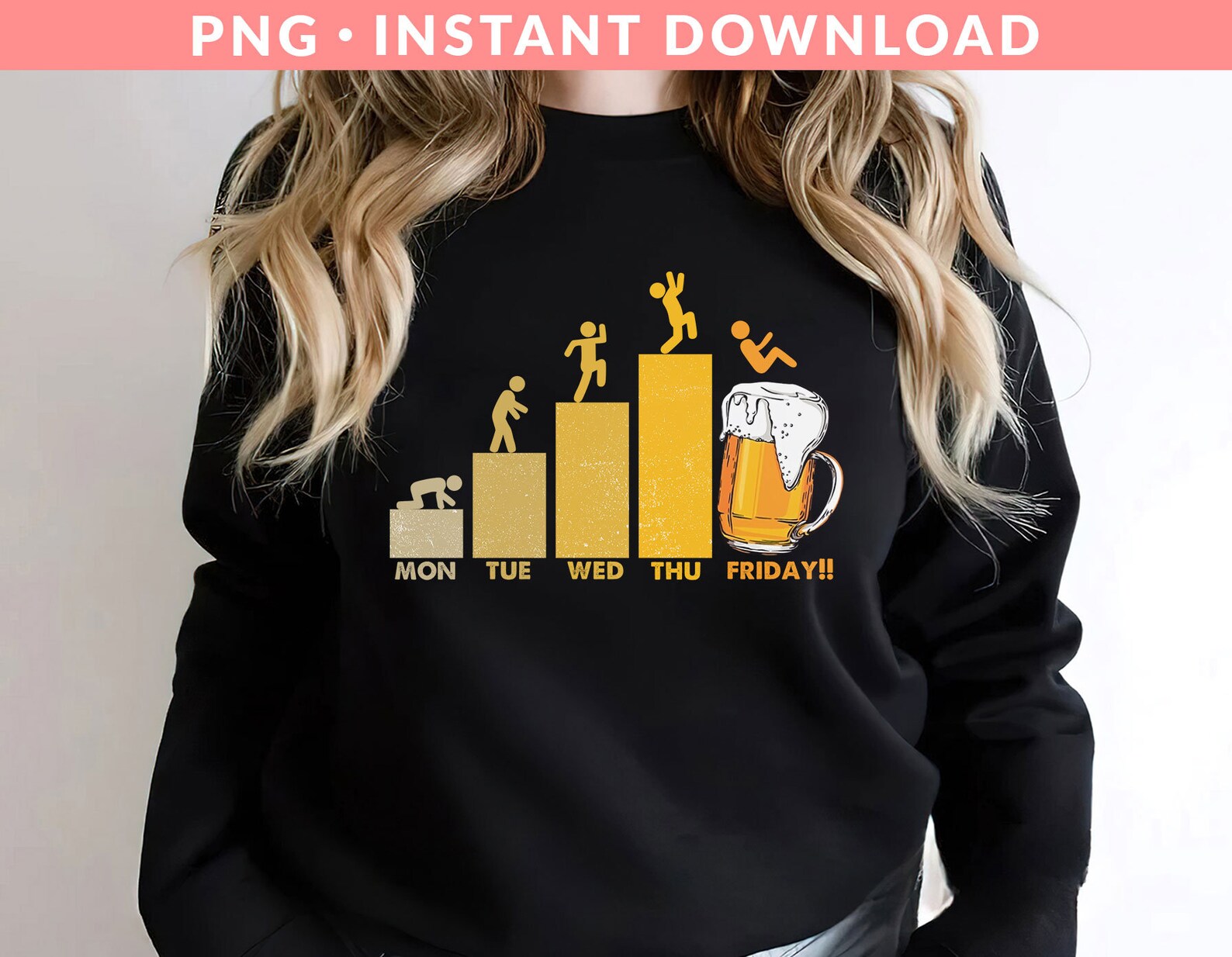 Mon Tue Wed Thu Friday Beer PNG File, Funny Beer Png, Beer Lover Png ...