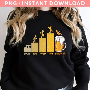 Mon Tue Wed Thu Friday Beer PNG File, Funny Beer Png, Beer Lover Png ...
