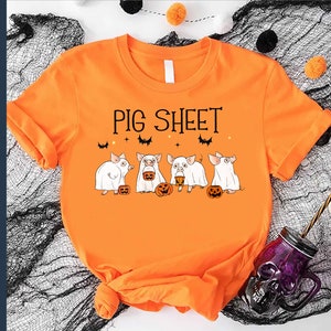 Pig Sheet PNG, Ghost Pig Png, Halloween Pig Png, Funny Pig Png, Fall ...