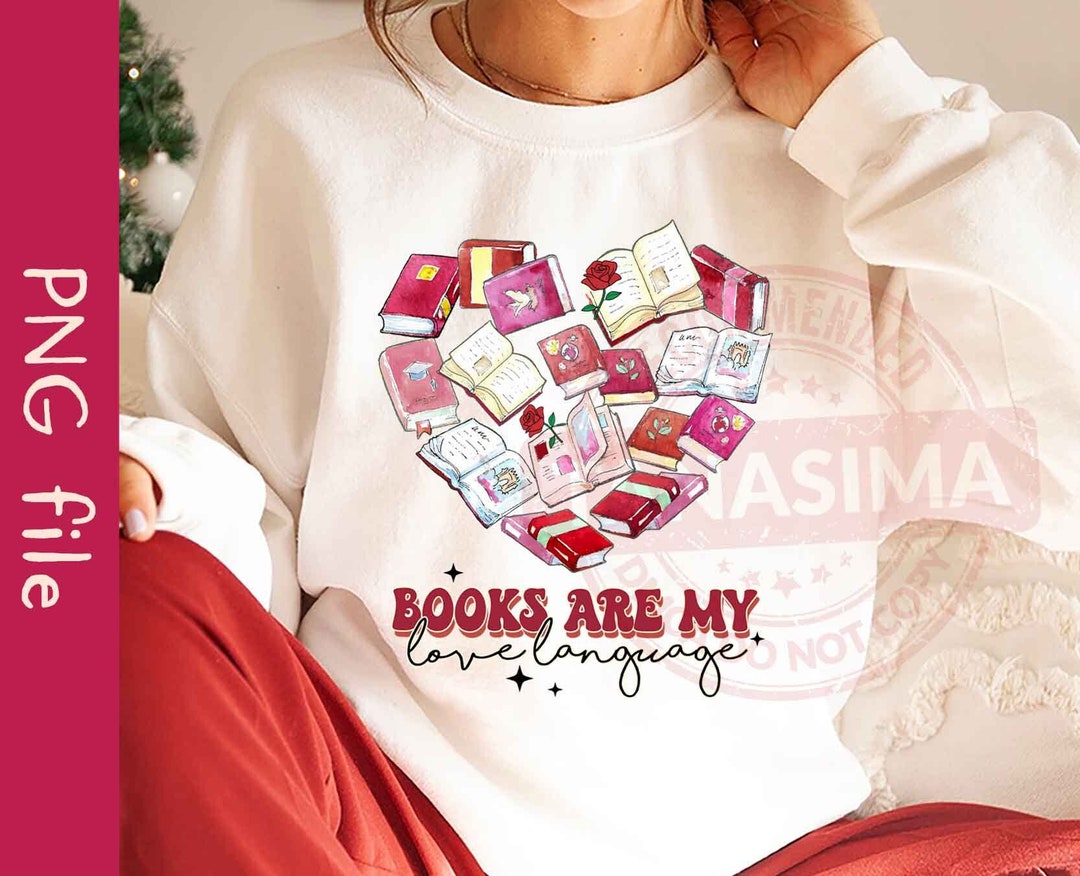Bookworm Valentine PNG, Bookish Valentine Png, Valentines Day Png, Book ...