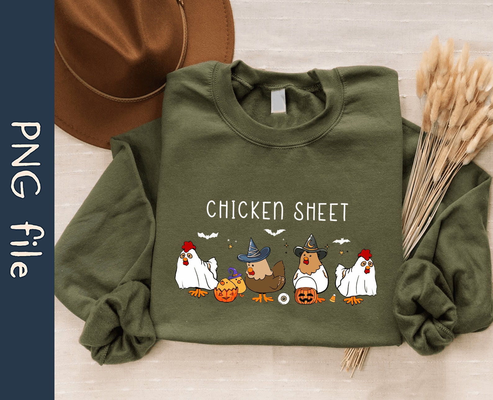 Chicken Sheet PNG, Ghost Chickens Png, Halloween Chickens Png, Fall Png ...
