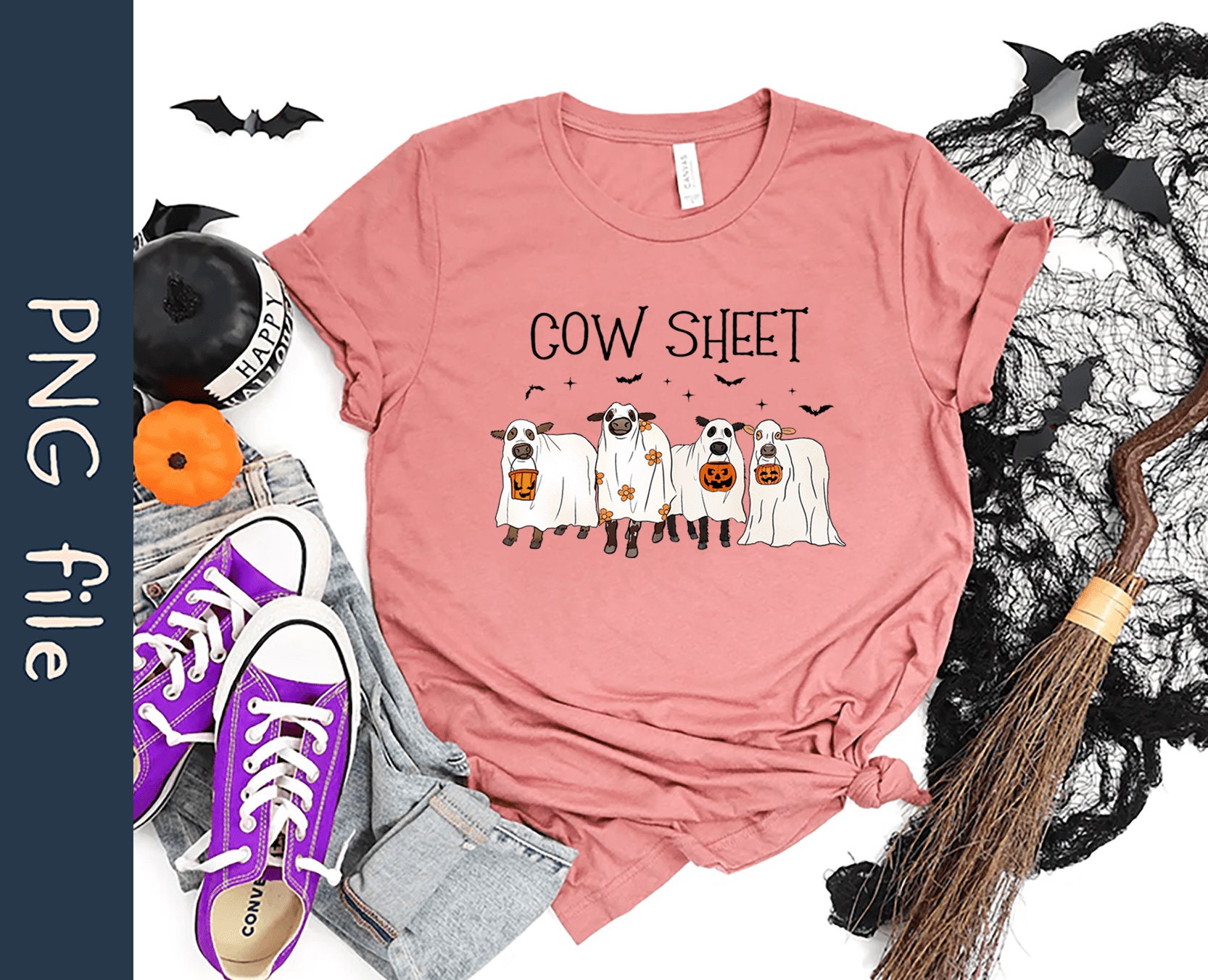 Cow Sheet PNG Ghost Cows Png Halloween Cows Png Funny Cow - Etsy UK
