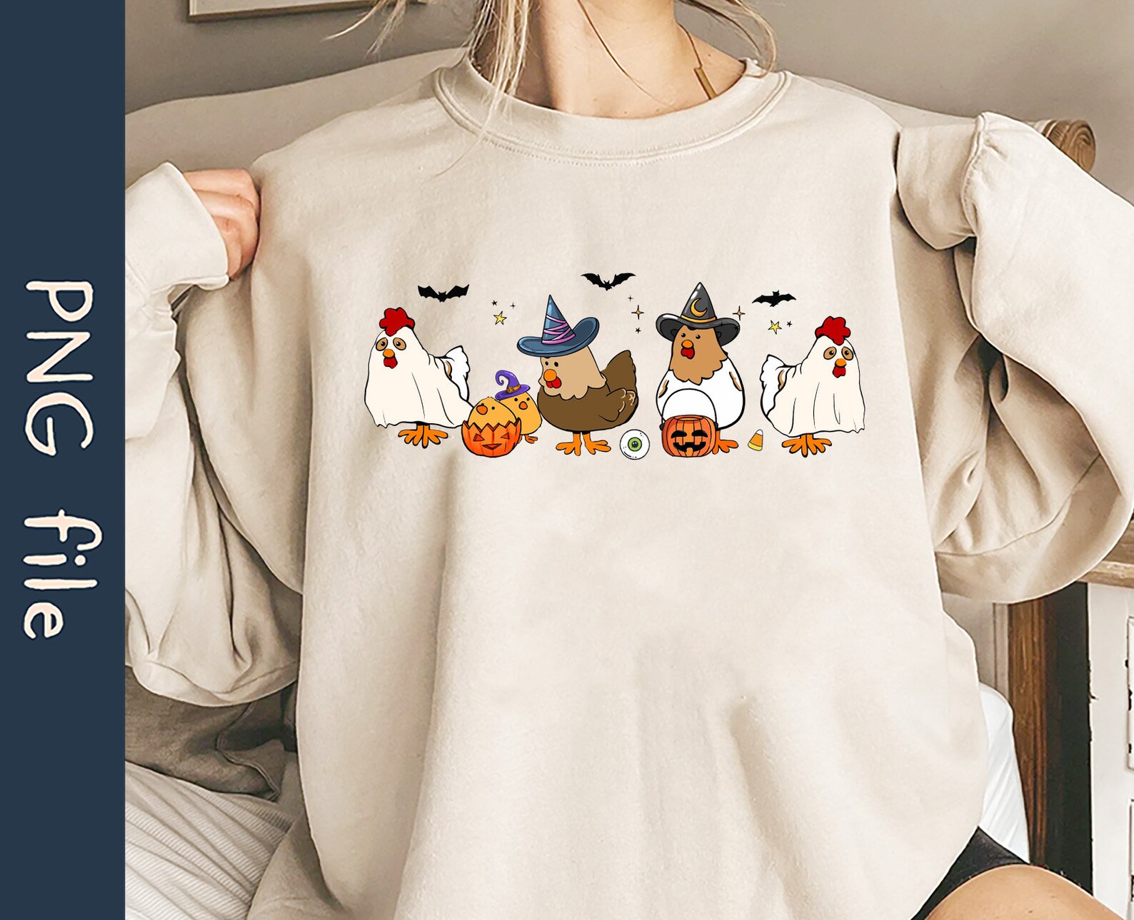 Halloween Chickens PNG, Ghost Chickens Png, Funny Chicken Png, Fall Png ...