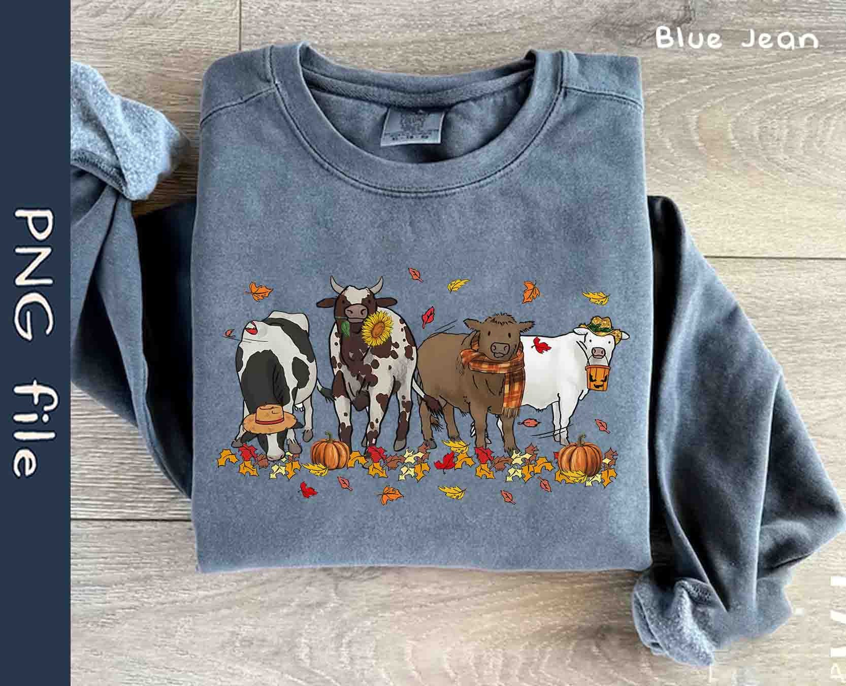 Fall Cows PNG, Thanksgiving Cows Png, Funny Cow Png, Fall Png, Cow ...