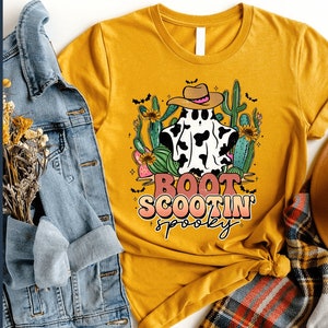 Boot Scootin Spooky PNG, Funny Halloween Png, Western Png, Cute Ghost ...