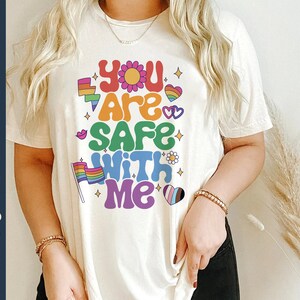 You Are Safe With Me SVG PNG File, Lgbt Rainbow Svg, LGBTQ Svg, Pride ...