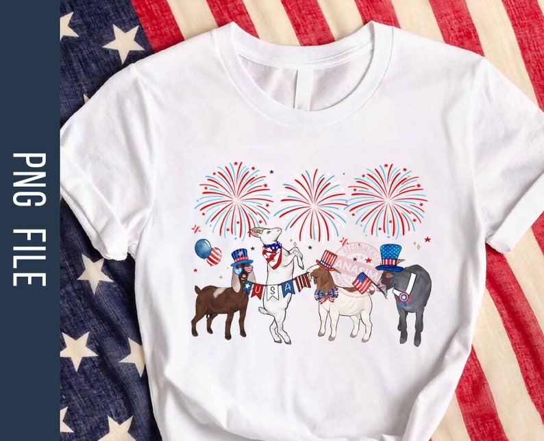 Goat 4th July PNG, Funny Goat Png, Fourth of July Png, Independence Png ...